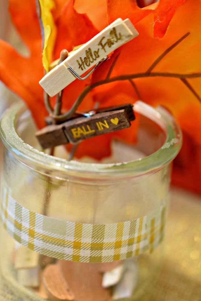 Plaid Jars for the Fall {Yogurt Jar Collab} - CurlyCraftyMom.com