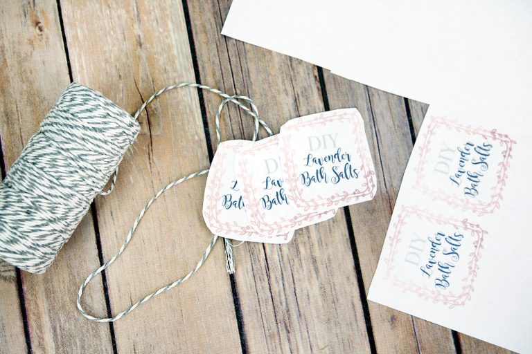 DIY Lavender Bath Salts Recipe w/ Printable Label for a Good Night's ...