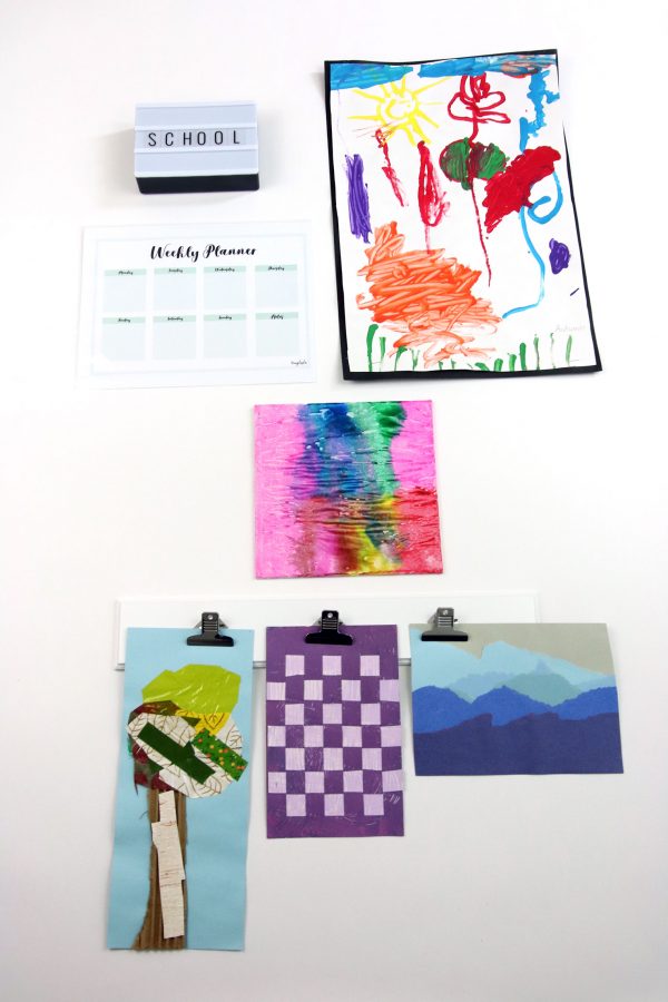 How to Create a Colorful School Themed Mini Gallery Wall ...